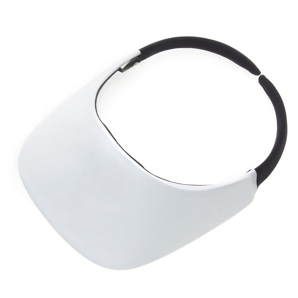 No Headache Women's Square Golf Tennis Visor - White – NO HEADACHE